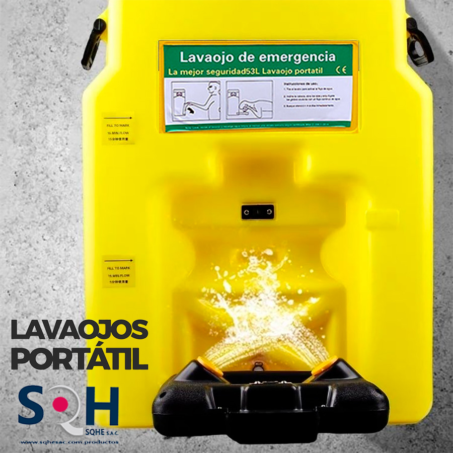 Lavaojos portátil (Emergencia) 53 lt. – SQHE SAC