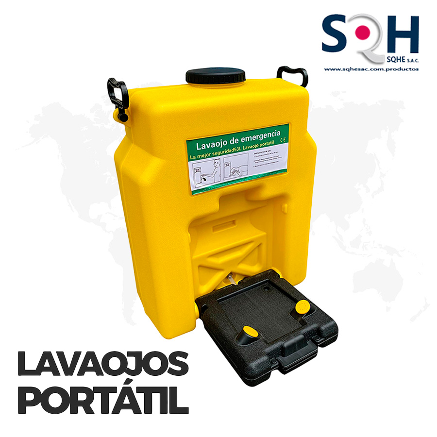 Lavaojos portátil (Emergencia) 53 lt. – SQHE SAC